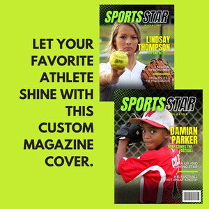 Sports Star Magazine Cover Template: Custom Canva Design (digital ...