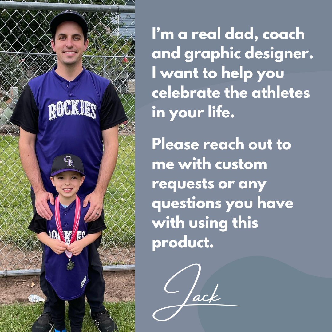 Customizable Baseball Softball Card Template: Canva Design (printable ...