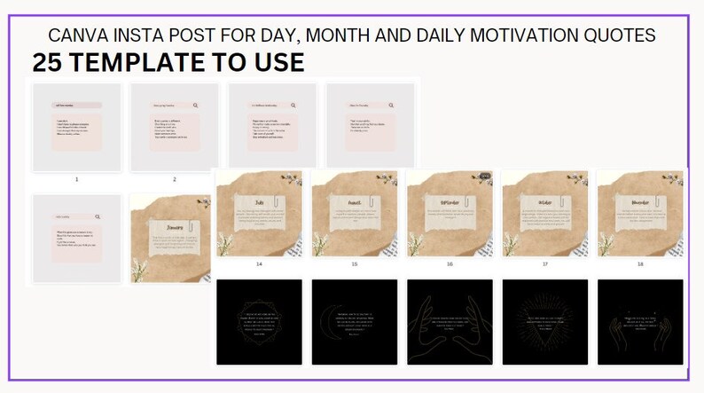 25 Templates for Insta Post Quotes - Etsy