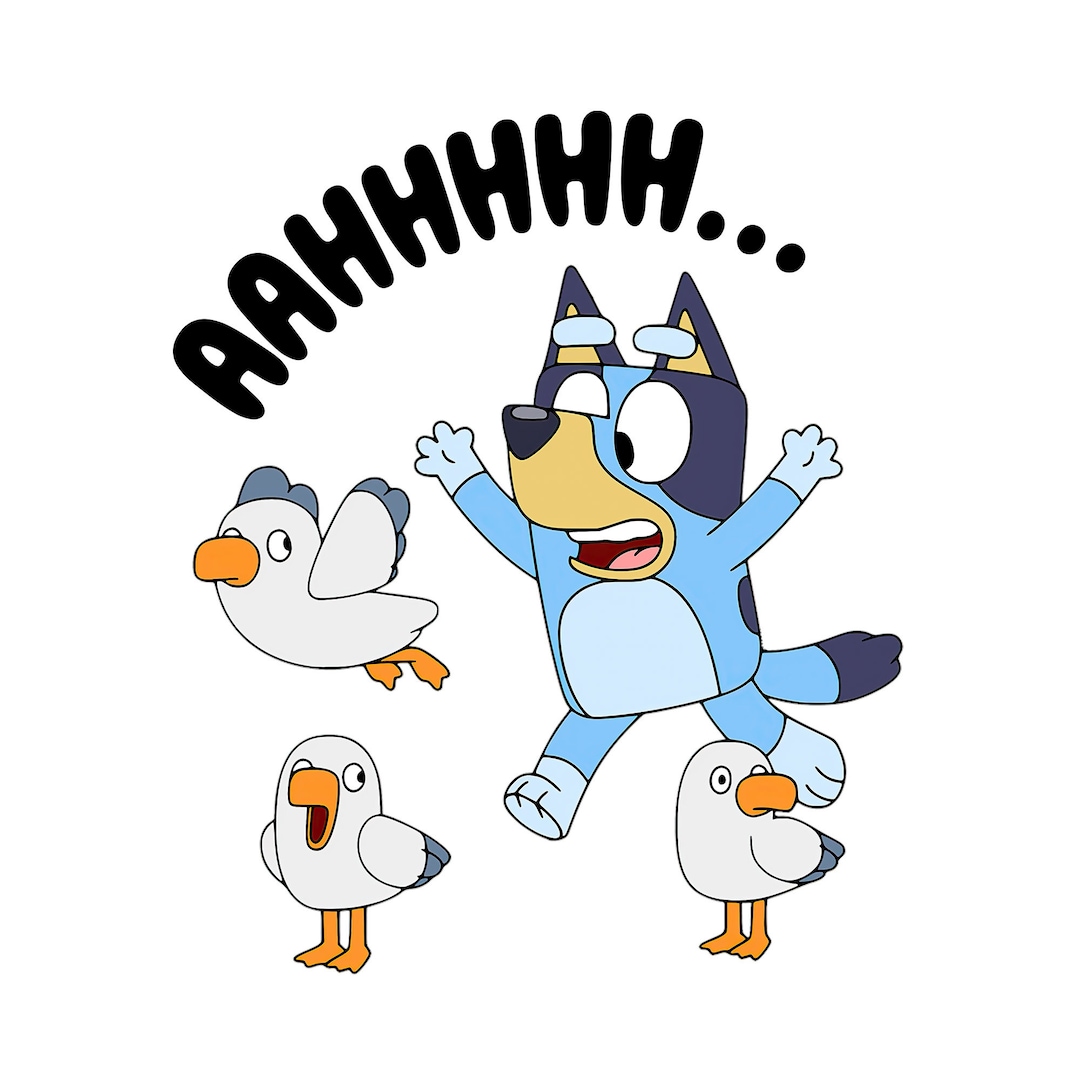 Bluey Play With Bird PNG File Bluey Birthday Png Bluey - Etsy México