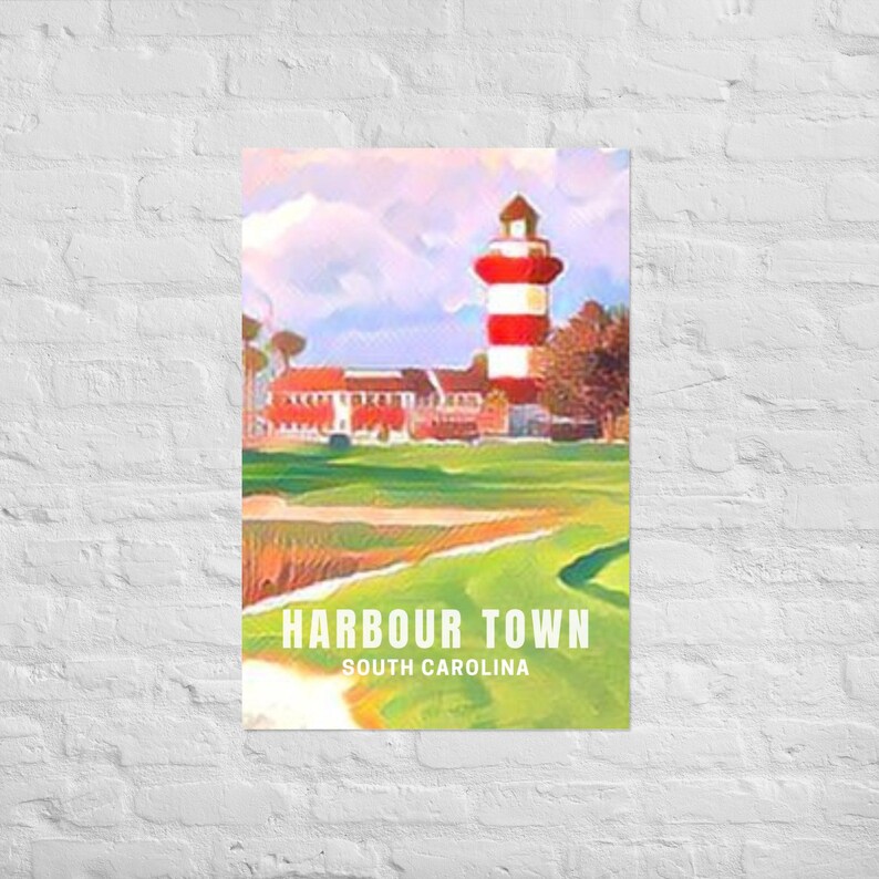 Harbour Town Poster - Etsy