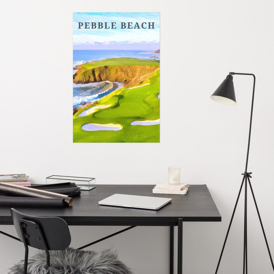 Pebble Beach Poster - Etsy