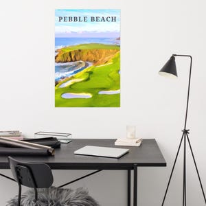 Pebble Beach Poster - Etsy