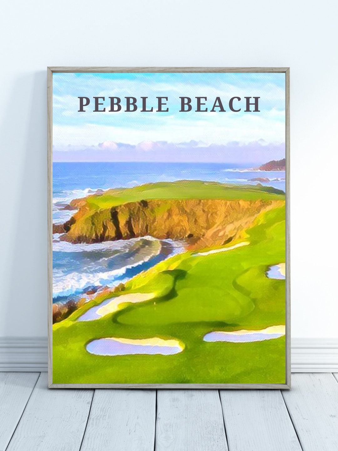 Pebble Beach Poster - Etsy