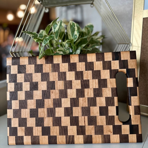 Wood Checker Board - Etsy