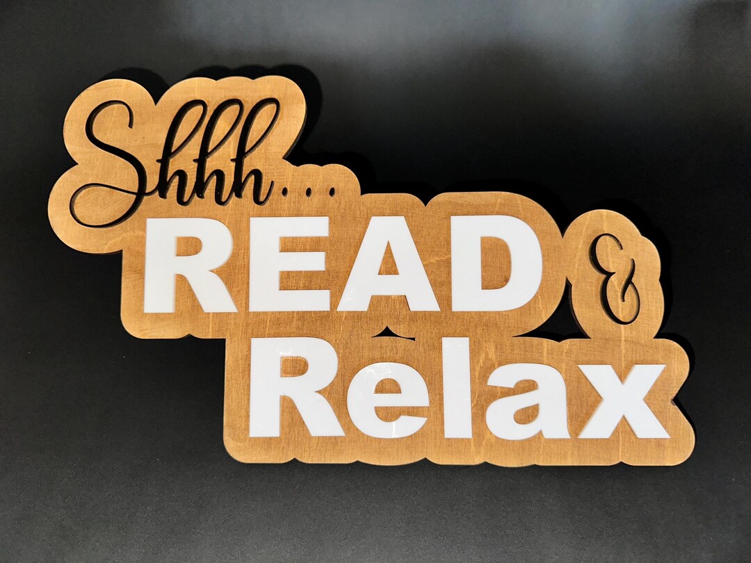 Read & Relax Decor - Etsy