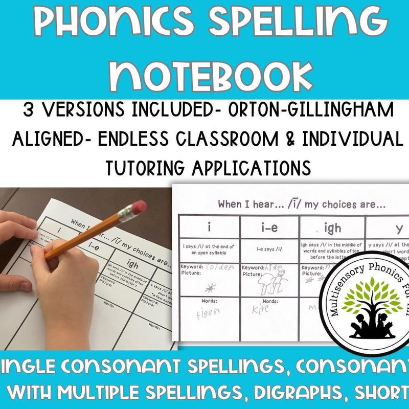 Spelling Notebooks - Etsy