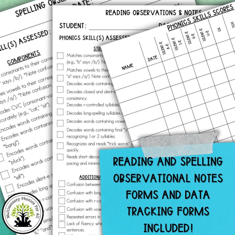 Orton-gillingham Phonics Progress Monitoring: Silent-e, R-control ...