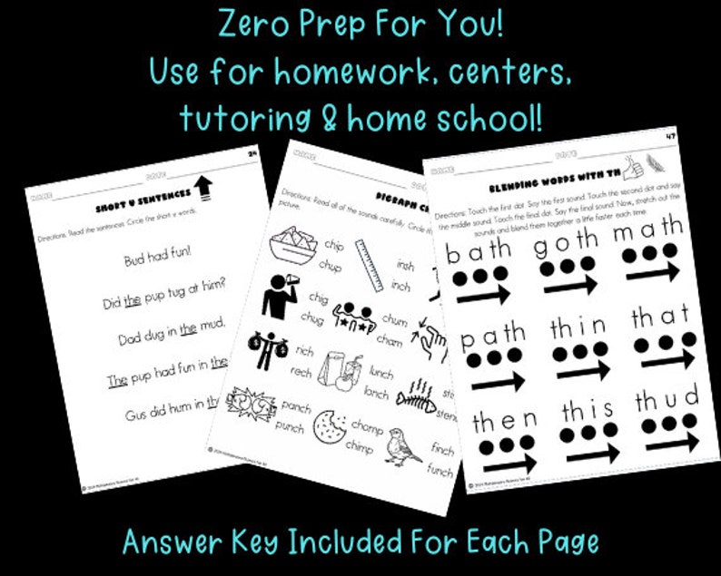 Structured Phonics Rules Student Practice Workbook #1- (answer Key ...