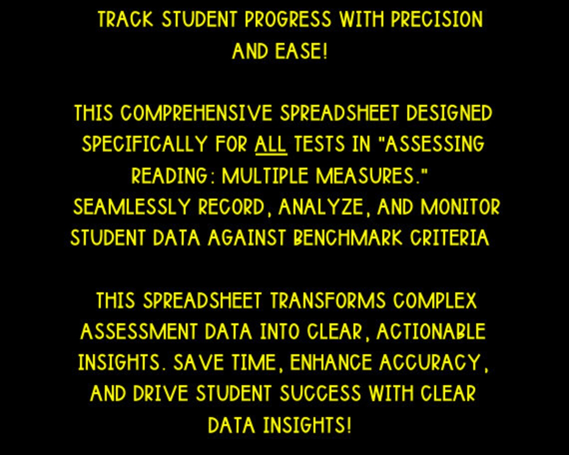 Data Tracking- ALL Tests in Assessing Reading: Multiple Measures/core K ...