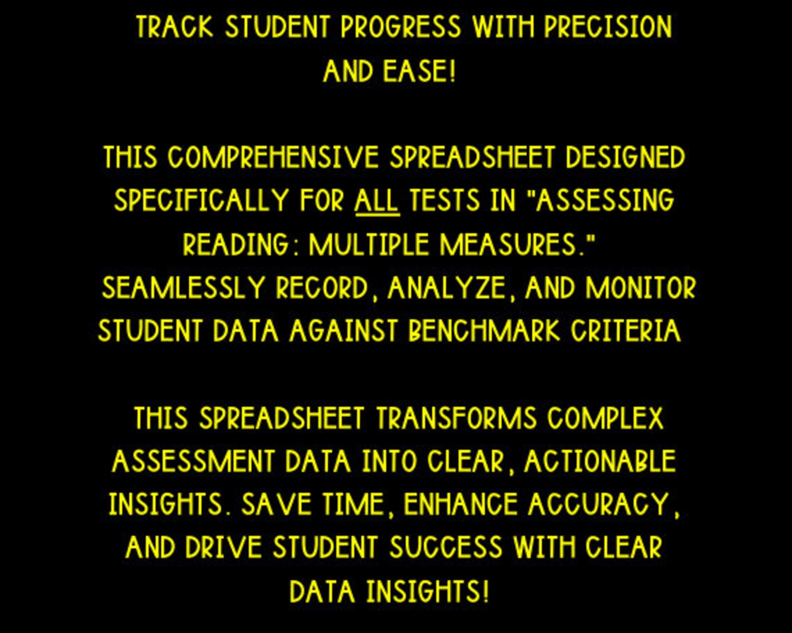 Data Tracking- ALL Tests in Assessing Reading: Multiple Measures/core K ...