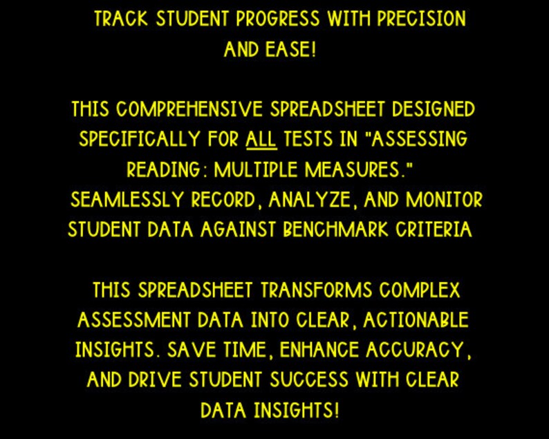 Data Tracking- ALL Tests in Assessing Reading: Multiple Measures/core K ...