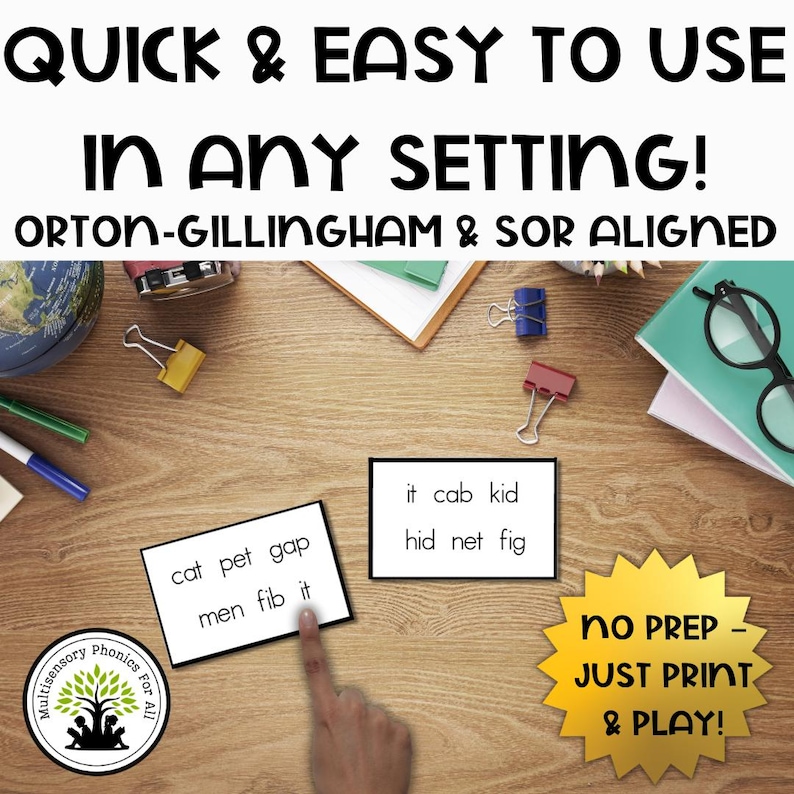 SNAP MATCH-A Word Matching Game: Orton-gillingham & Structured Phonics ...