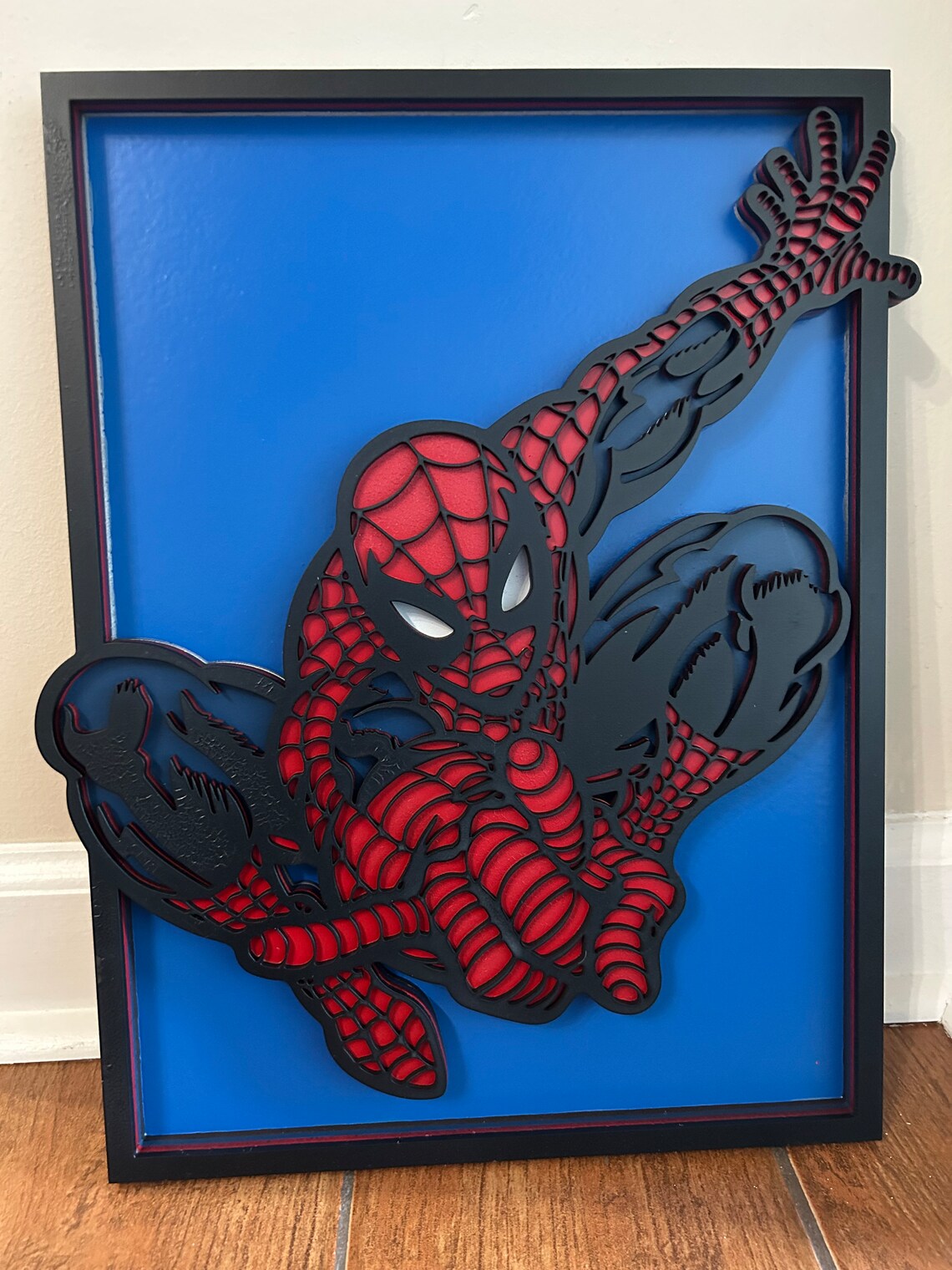 Spiderman/ GOKU 3D Layered Wall Decor - Etsy