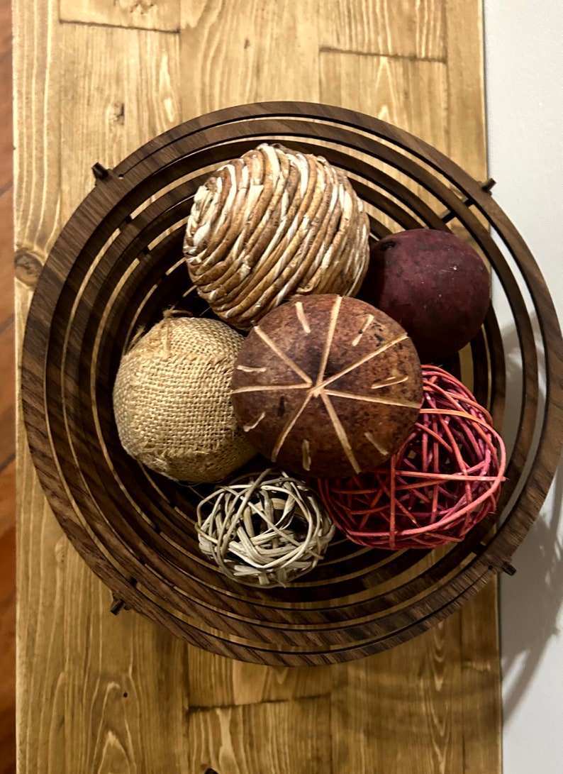 Stacked Basket Tree of Life, Large Round (11 Inch) Spiral Basket Design ...