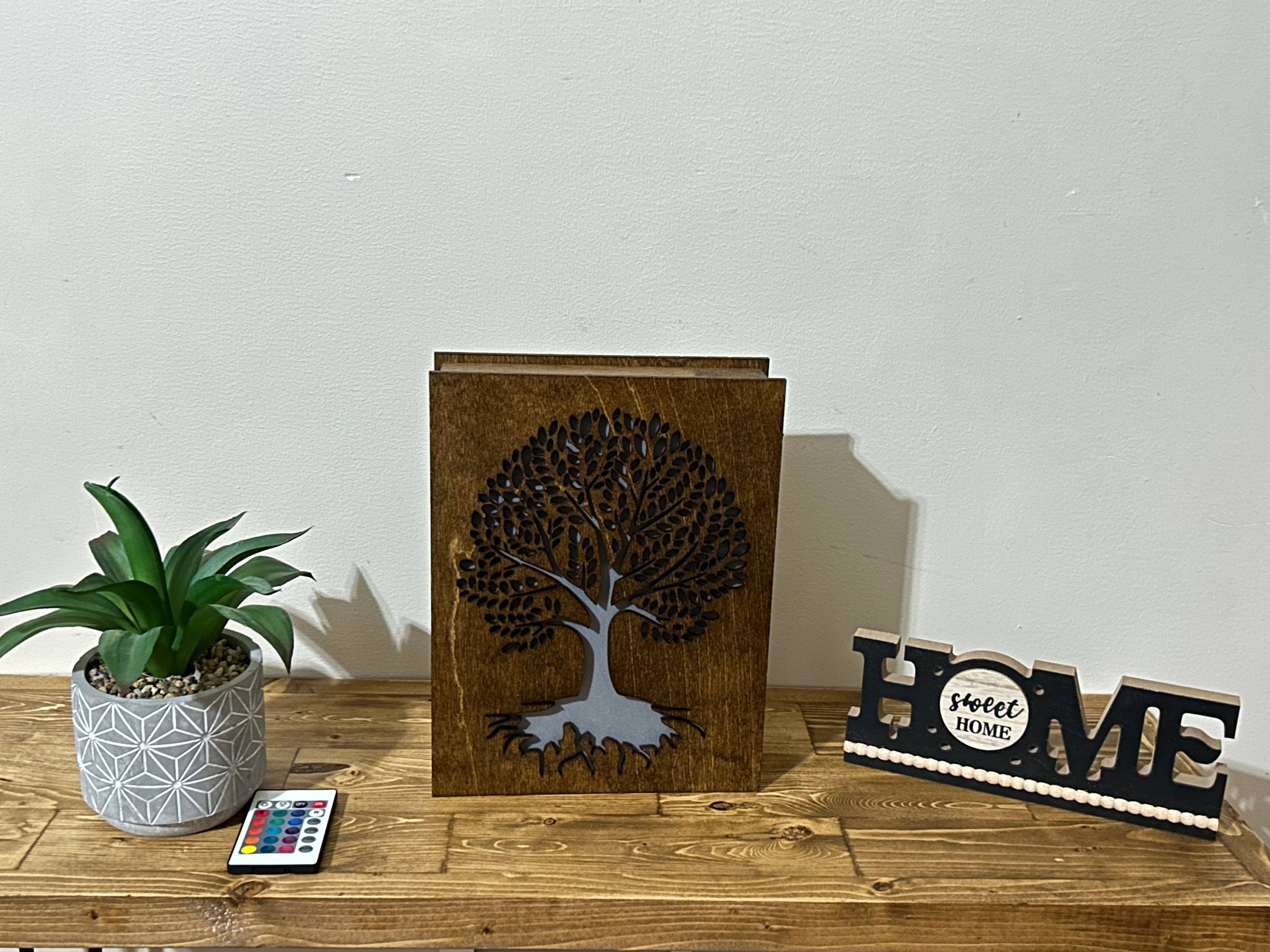 Tree of Life Led Light Lantern Gift, Night Light, Wooden Lamp - Etsy