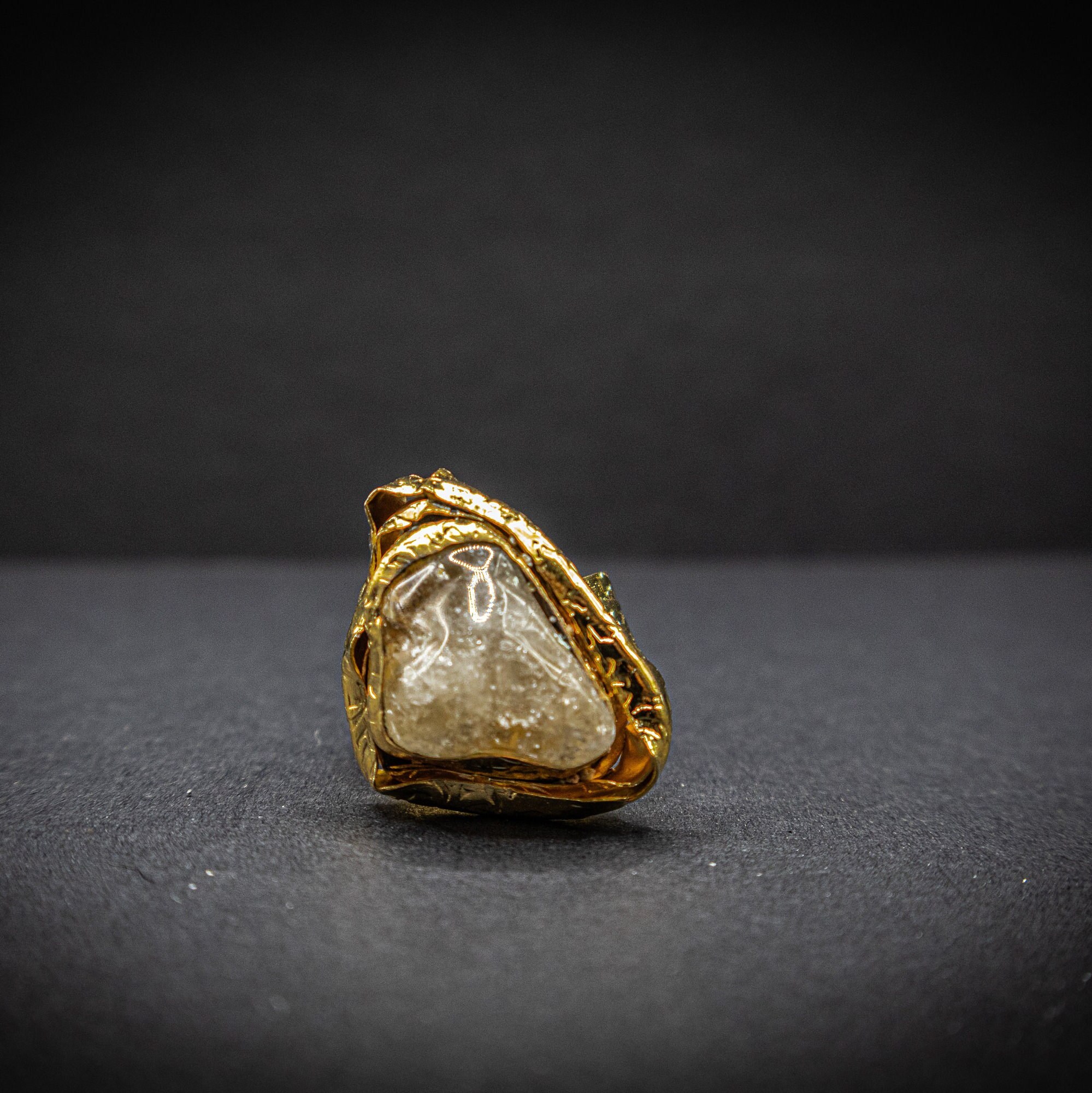 Raw Citrine Gemstone Ring Citrine Ring Citrine Jewelry Raw Stone Ring ...