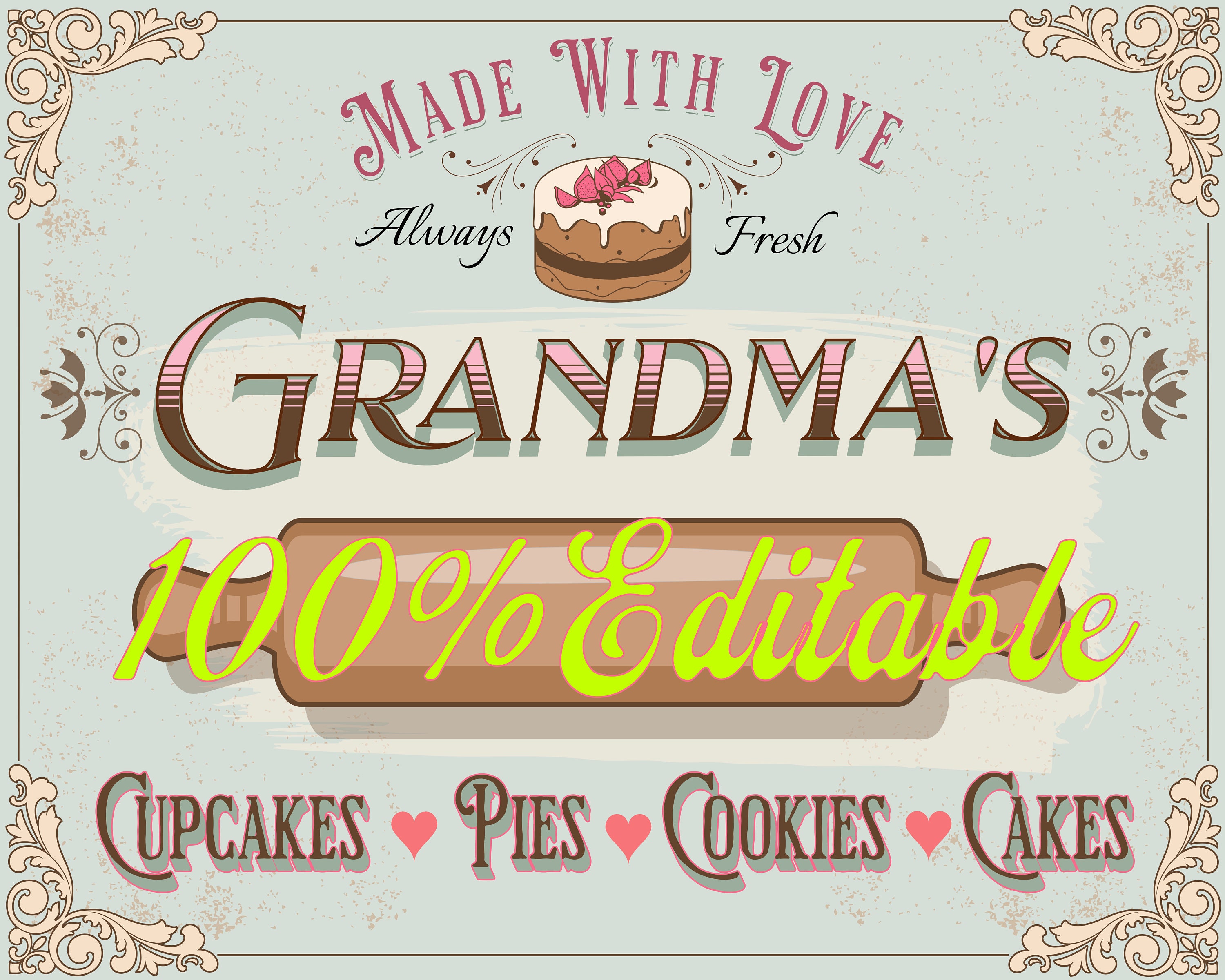 Editable Product Label DIY Labels Printable Label Edtiable Template ...