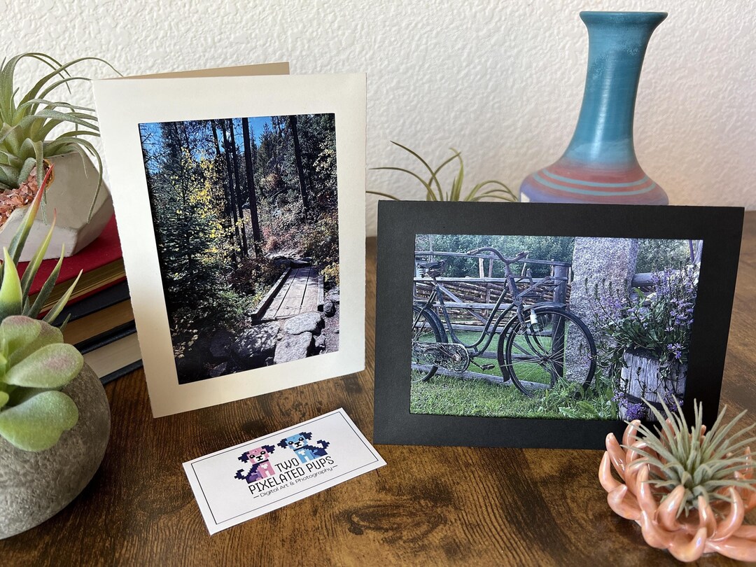 2-in-1 Greeting Card & Removable Postcard, You-pick a Set of 4 ...