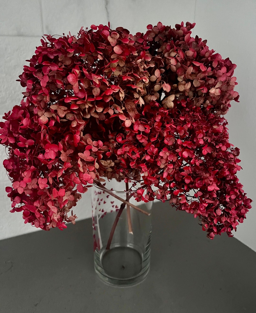 Preserved Hydrangeas Dried Hydrangea Bunch, Romantic Gift, Valentines ...