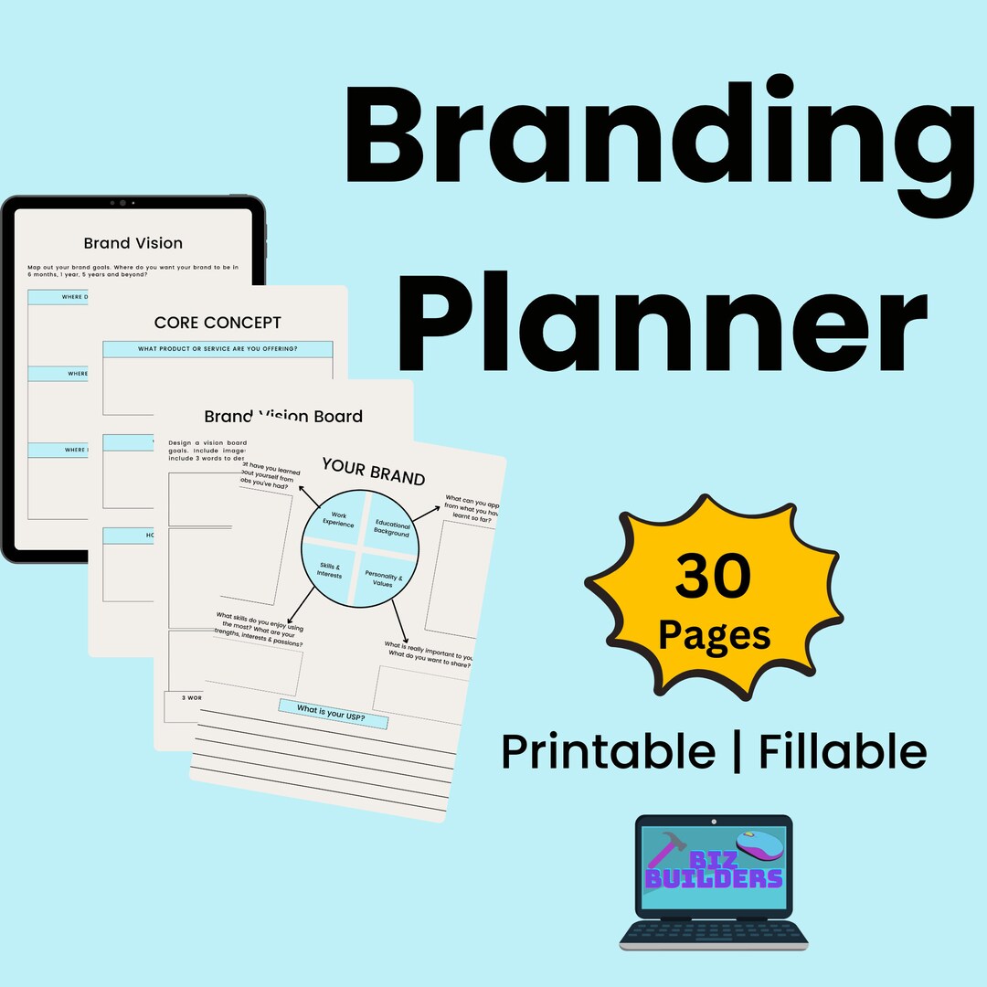 Ultimate Branding Planner, Branding Planner, Business Branding, Small ...