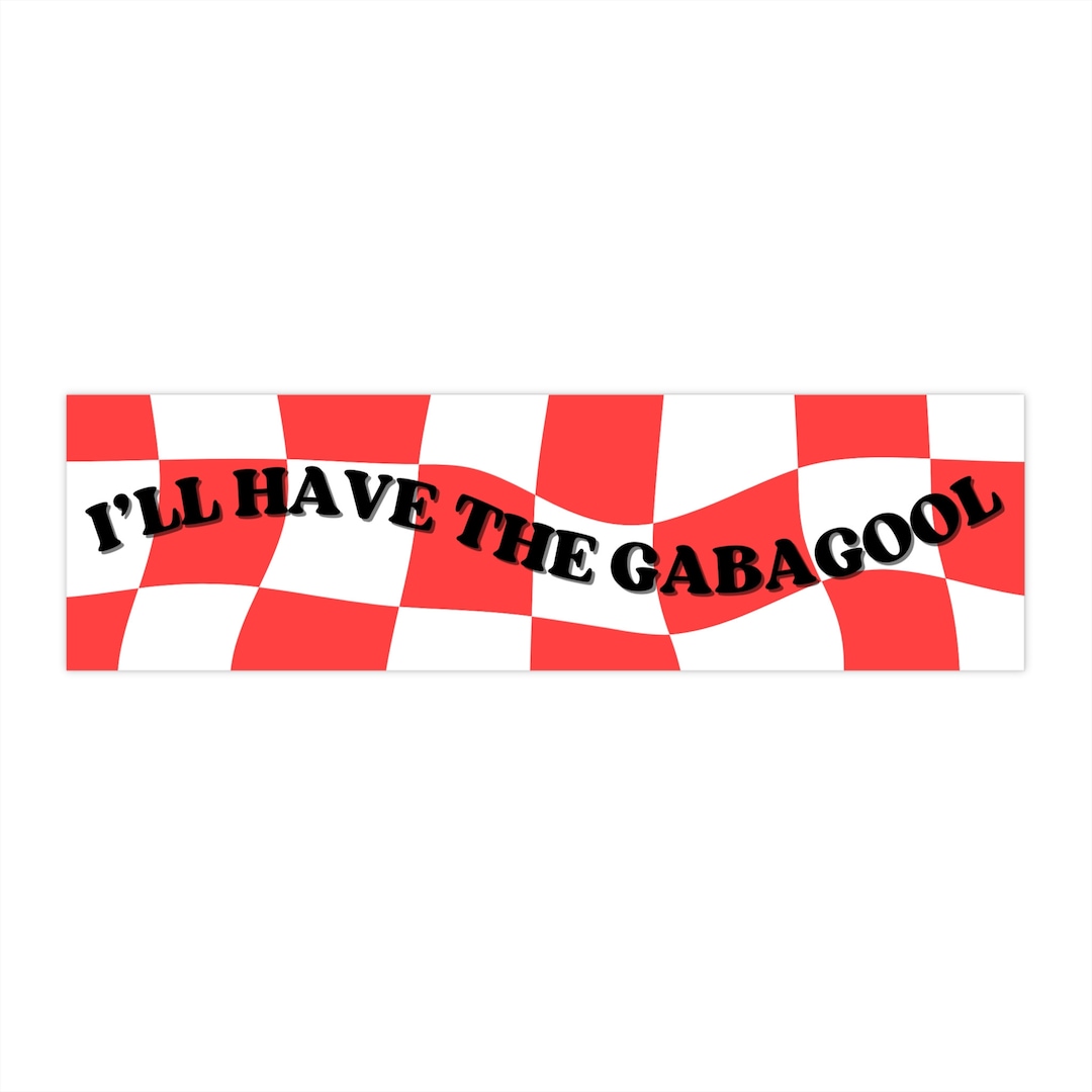I'll Have the Gabagool Bumper Sticker | Funny Vinyl Sticker | Gen Z ...