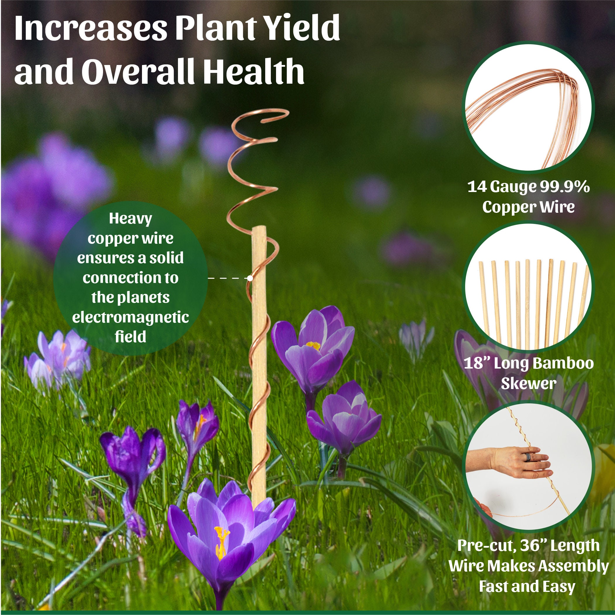 10x Electro Culture Rods for Plants Copper Electroculture - Etsy