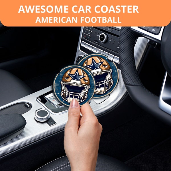 Football Car Coaster - Etsy
