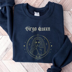 Virgo Queen Sweatshirt, Virgo Symbol Shirt, Virgo Clothing, Astrology ...