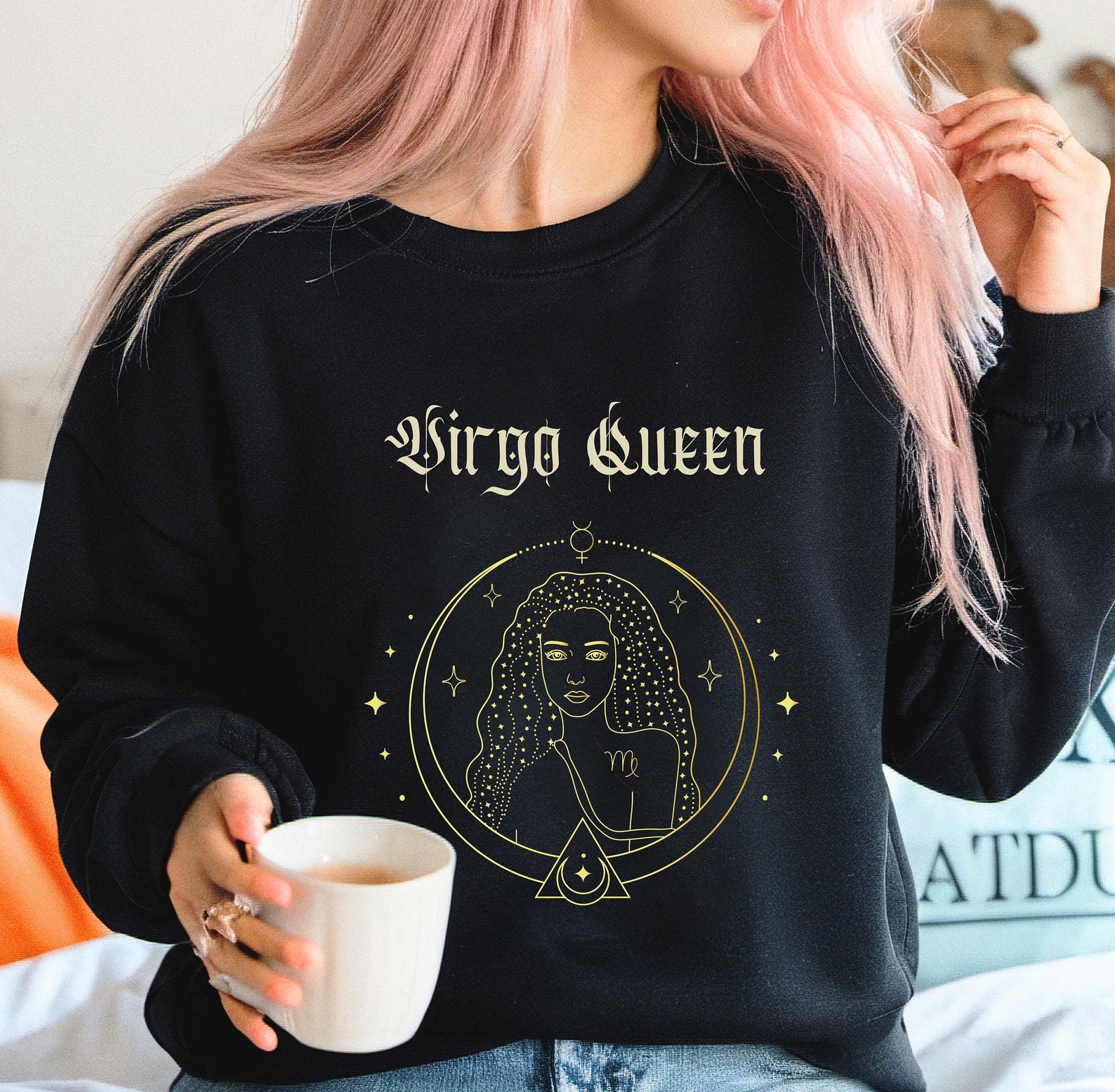 Virgo Queen Sweatshirt, Virgo Symbol Shirt, Virgo Clothing, Astrology ...