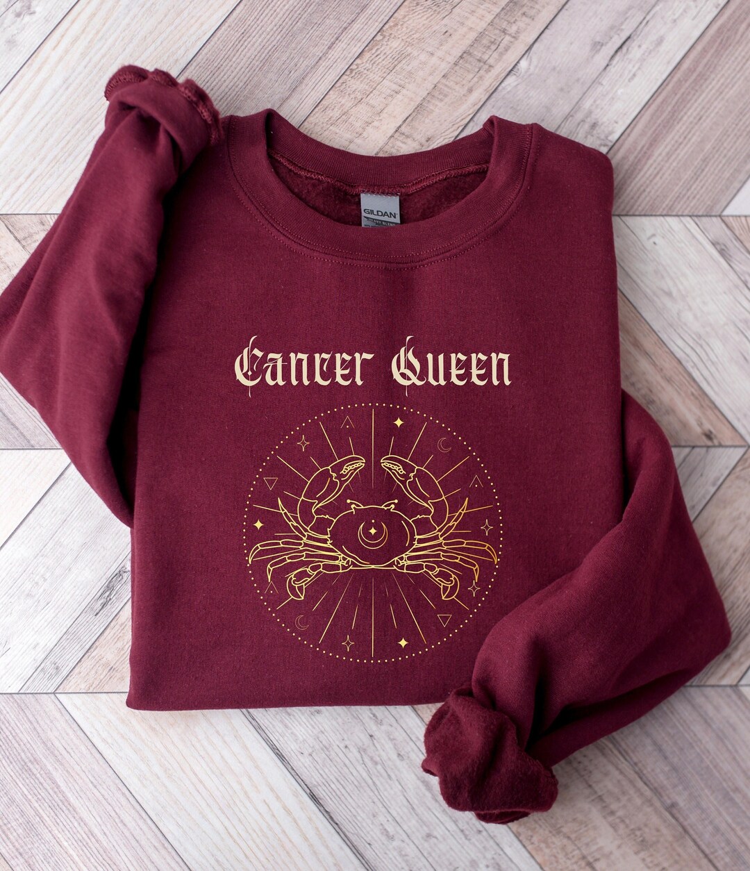 Cancer Queen Sweatshirt, Cancer Symbol Shirt, Cancer Clothing ...