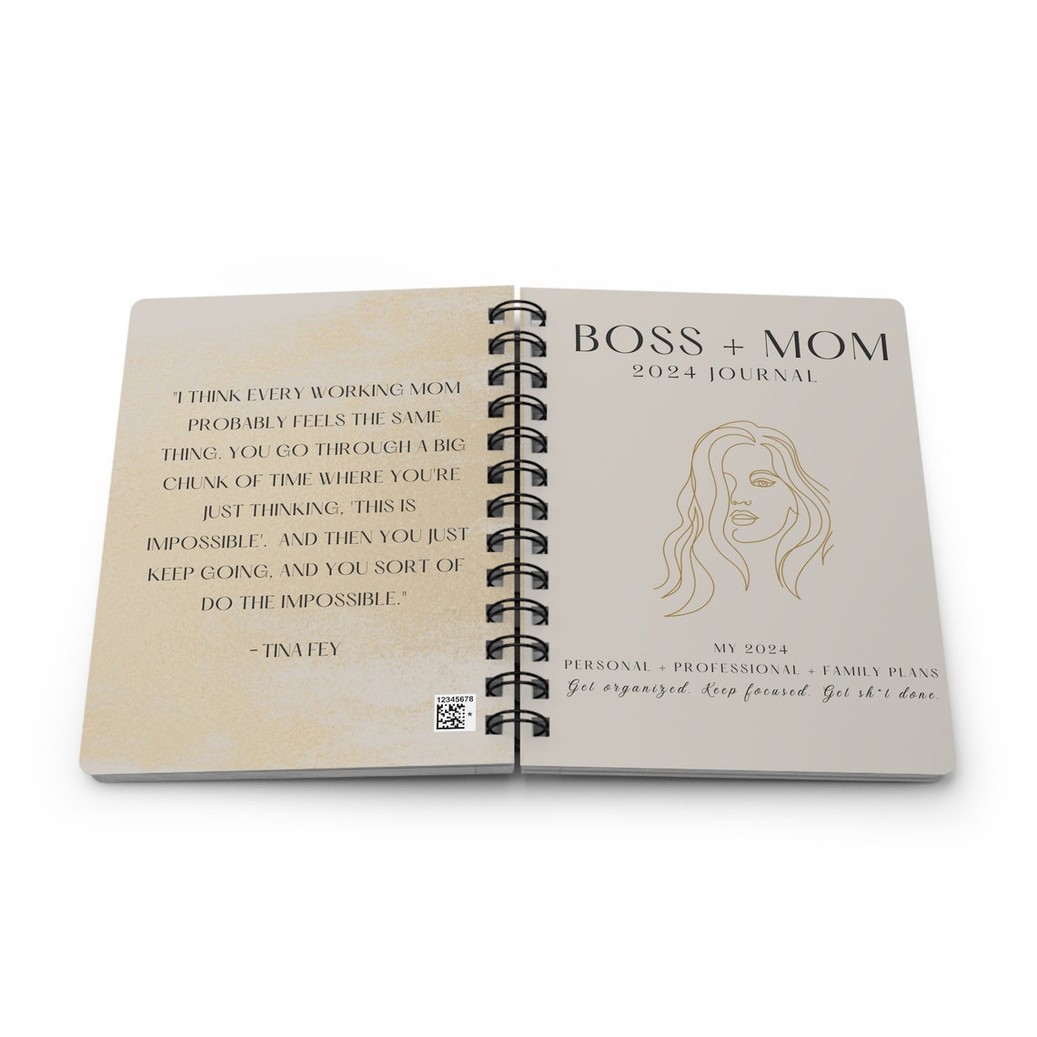 Boss Mom 2024 Journal, Mom Journal, 2024 Mom Journal, Working Mom ...
