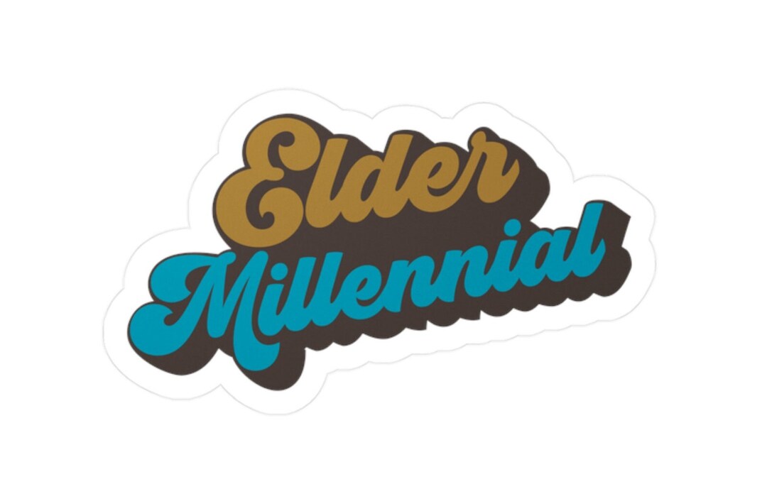 Elder Millennial Decal, Millennial Gift, Fun Stickers, MacBook Sticker ...