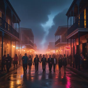 A Misty Night on Bourbon Street - Etsy