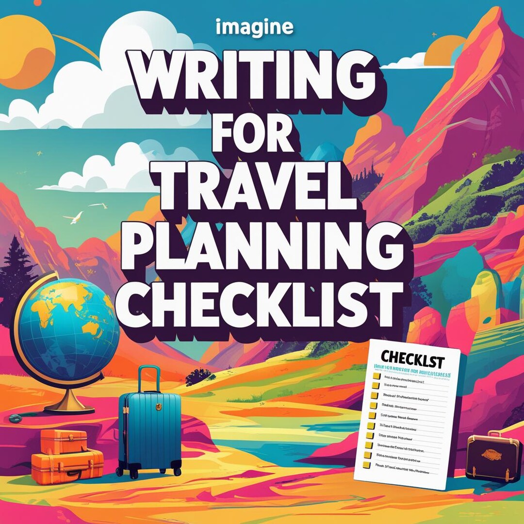 Writing for Travel Planning Checklist - Etsy
