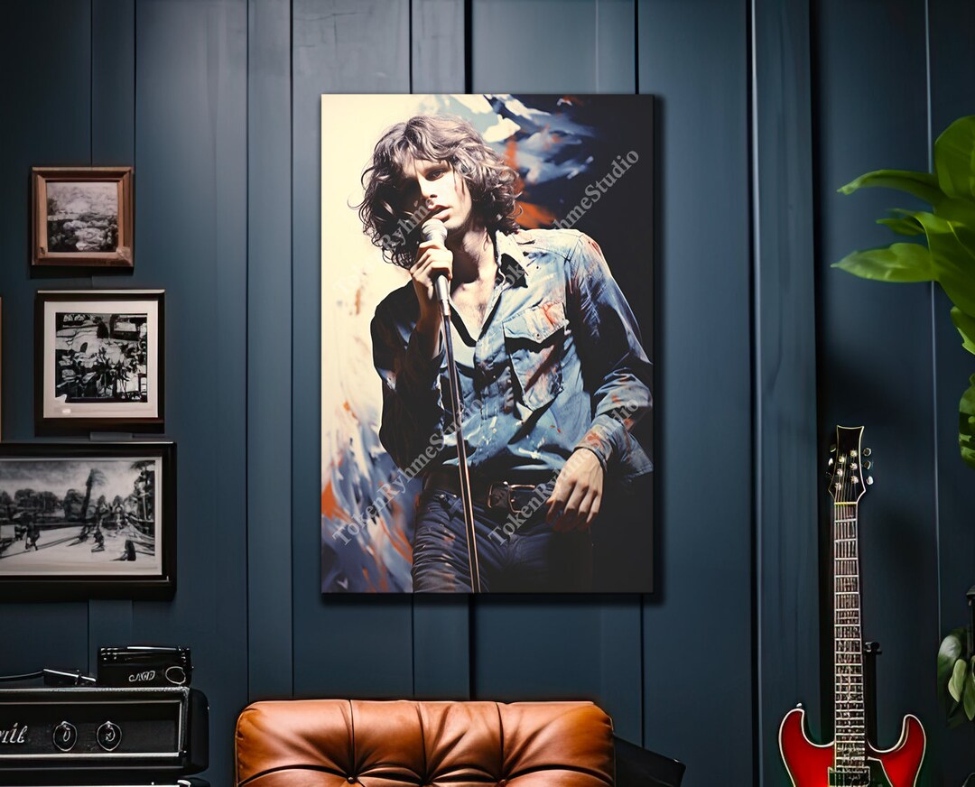 Jim Morrison Canvas Print, the Doors, Canvas Print, Home Decor, Music ...