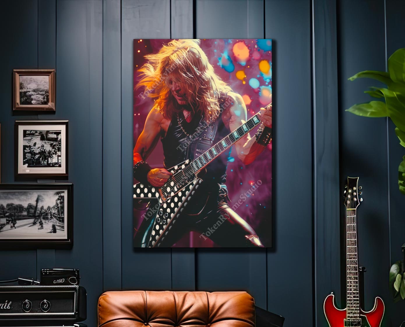 Randy Rhoads Canvas Wall Art, Randy Rhoads Fan Art, Gift for Ozzy ...