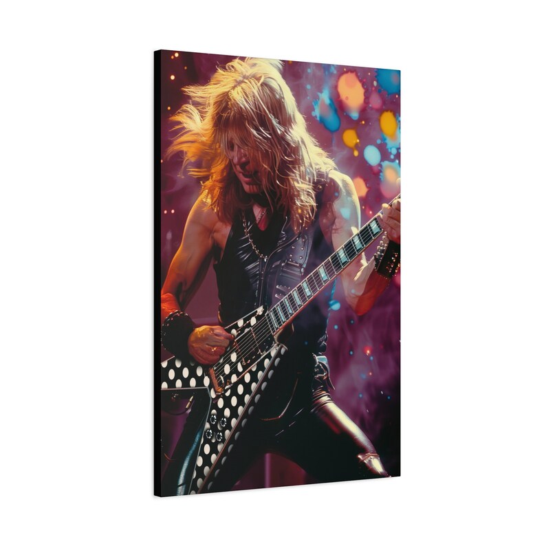 Randy Rhoads Canvas Wall Art, Randy Rhoads Fan Art, Gift for Ozzy ...