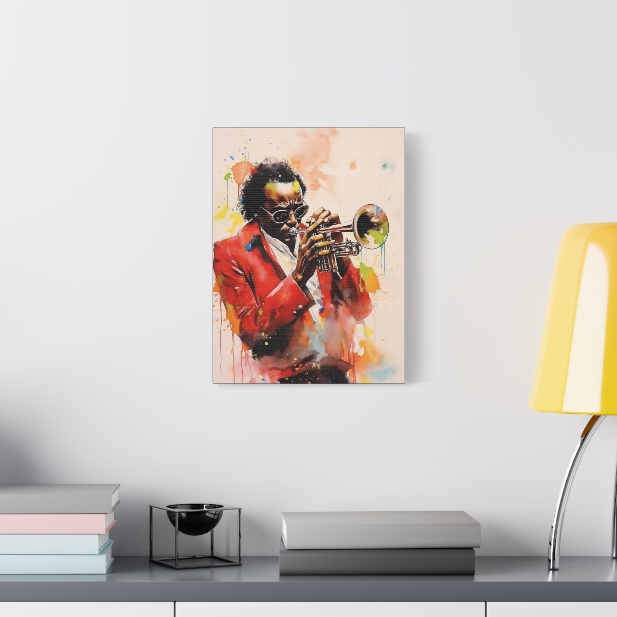 Miles Davis Canvas Print, Canvas Print, Graffiti Wall Art, Music Studio ...