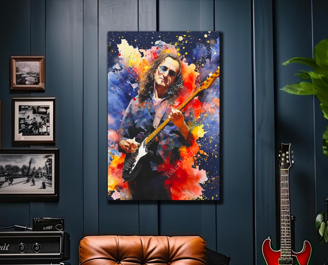 Geddy Lee Canvas Wall Art, Gift for Geddy Lee Fan, Gift for Rush Fan ...