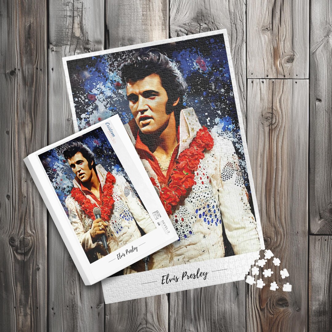 Elvis Presley Jigsaw Puzzle (1014-pieces - 19"x28.5"), Gift for Puzzle ...