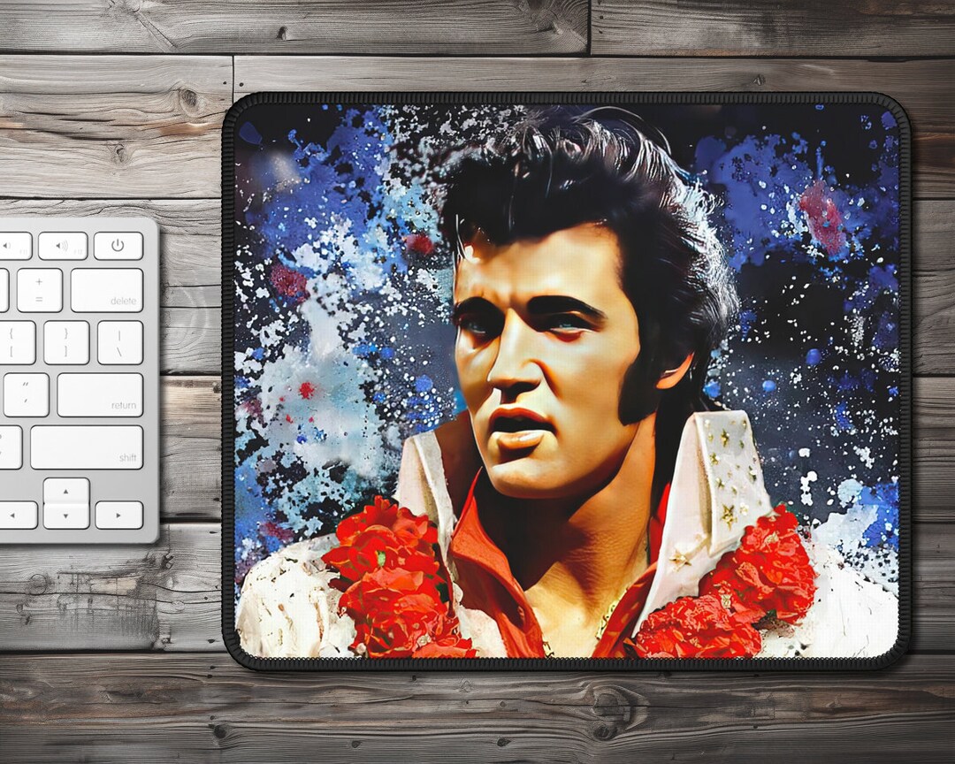 Elvis Presley Mouse Pad, Elvis Presley Art, Gift for Elvis Fan, Gift ...