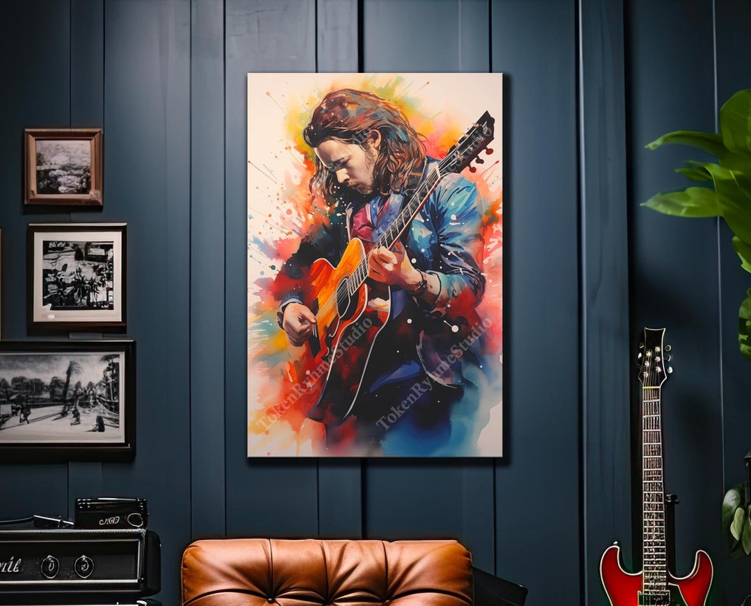 Billy Strings Canvas Print, Gift for Bluegrass Fan, Music Studio Art ...