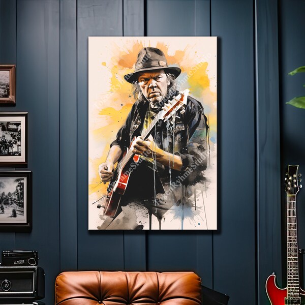 Neil Young Art Print - Etsy