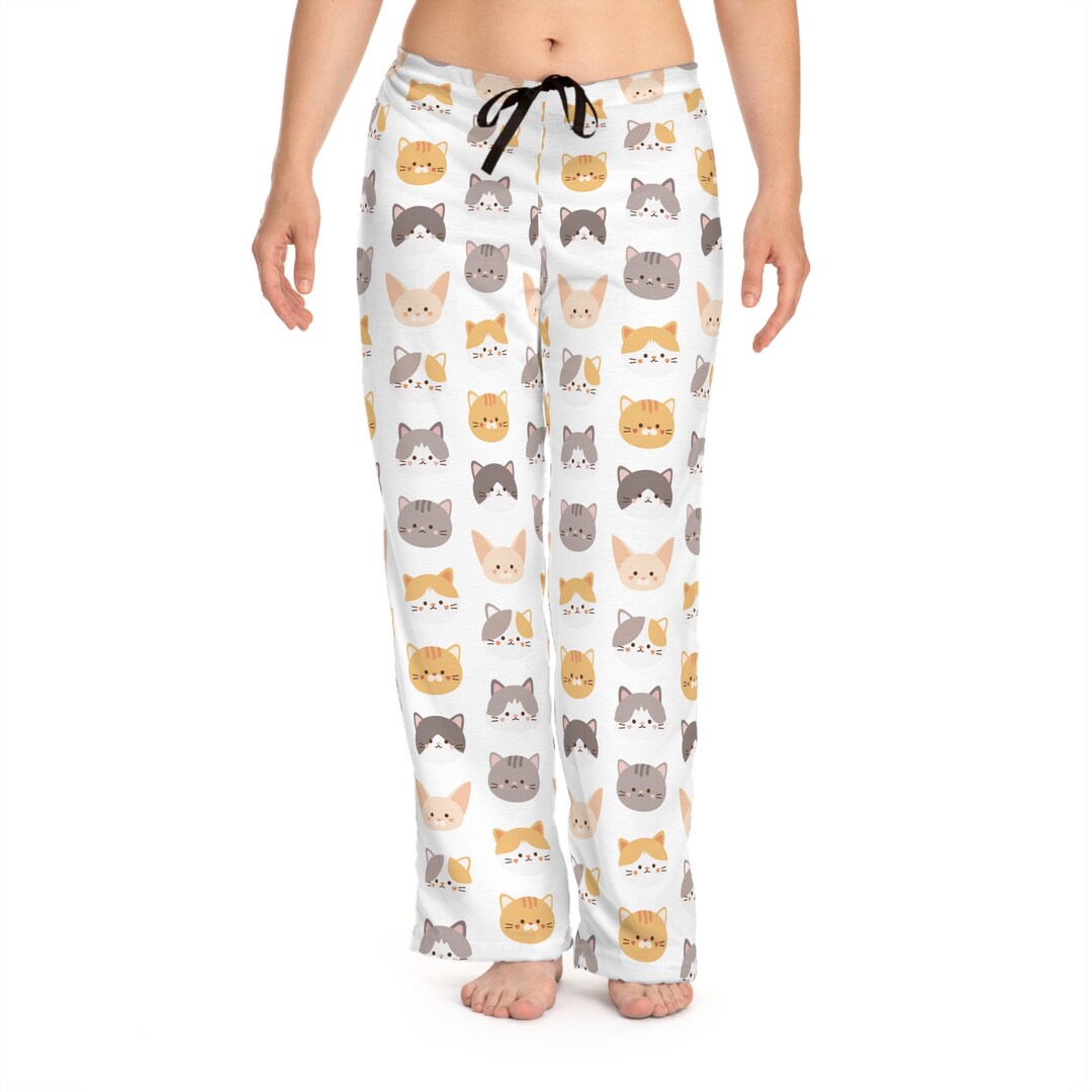 Animal Print Pajamas, Sleepwear, Soft Cotton Night Suit, Gift for Her ...