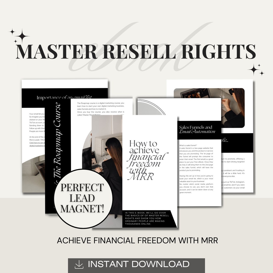 Financial Freedom With MRR Master Resell Rights 8 Page LEAD MAGNET ...