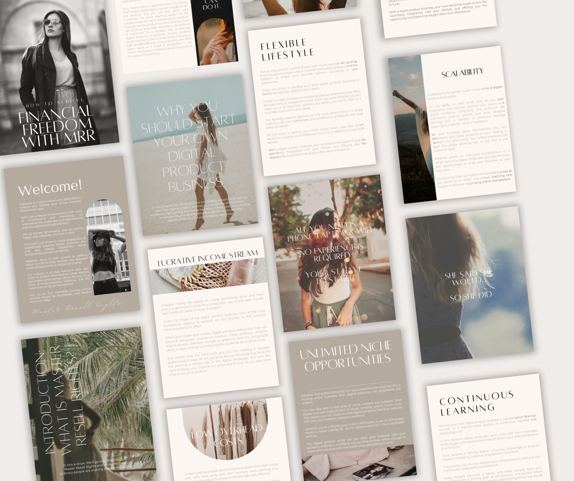 FACELESS Marketing Bundle 6 Digital Ebooks With PLR/ MRR Resell Guides ...