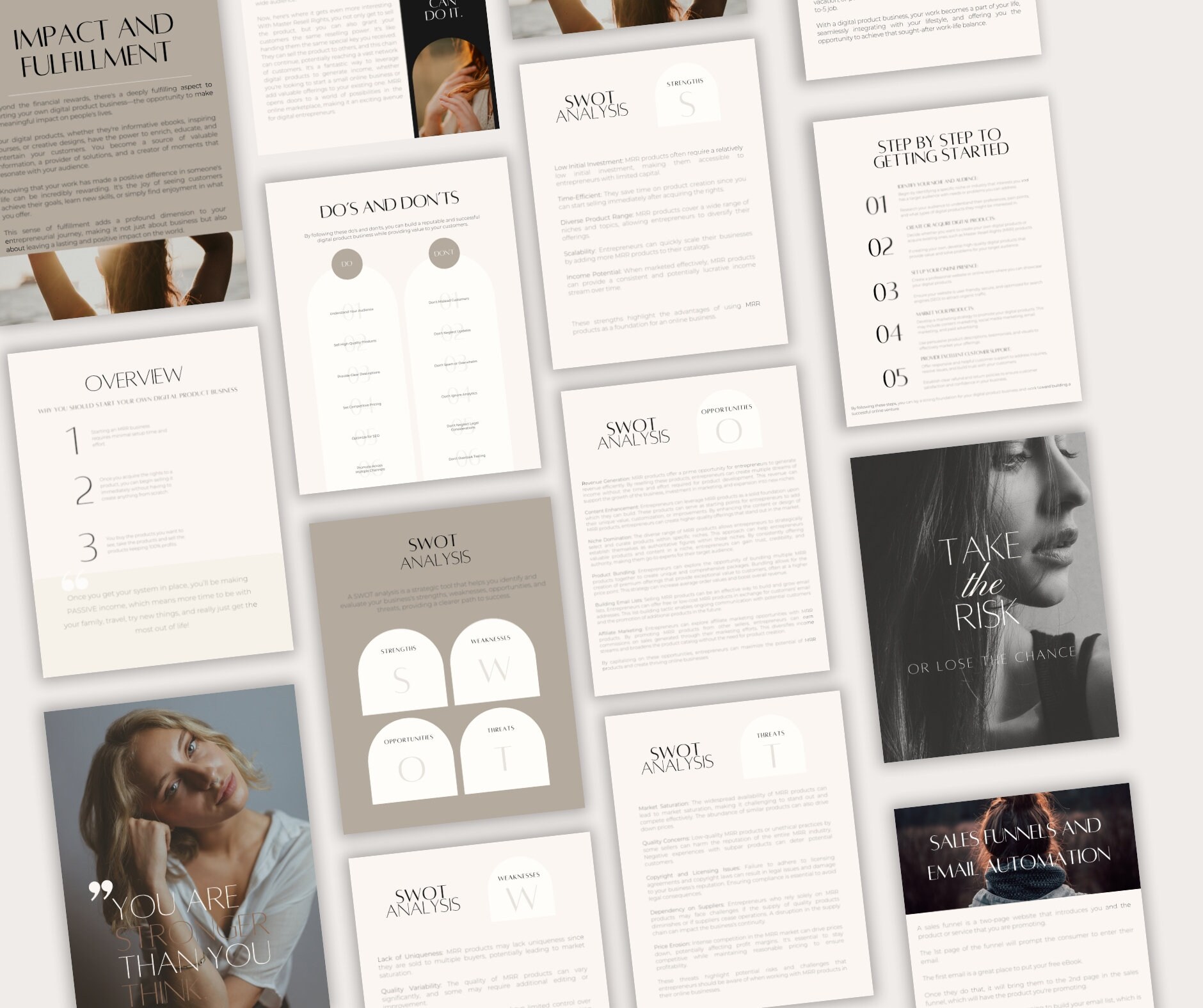 FACELESS Marketing Bundle 6 Digital Ebooks With PLR/ MRR Resell Guides ...