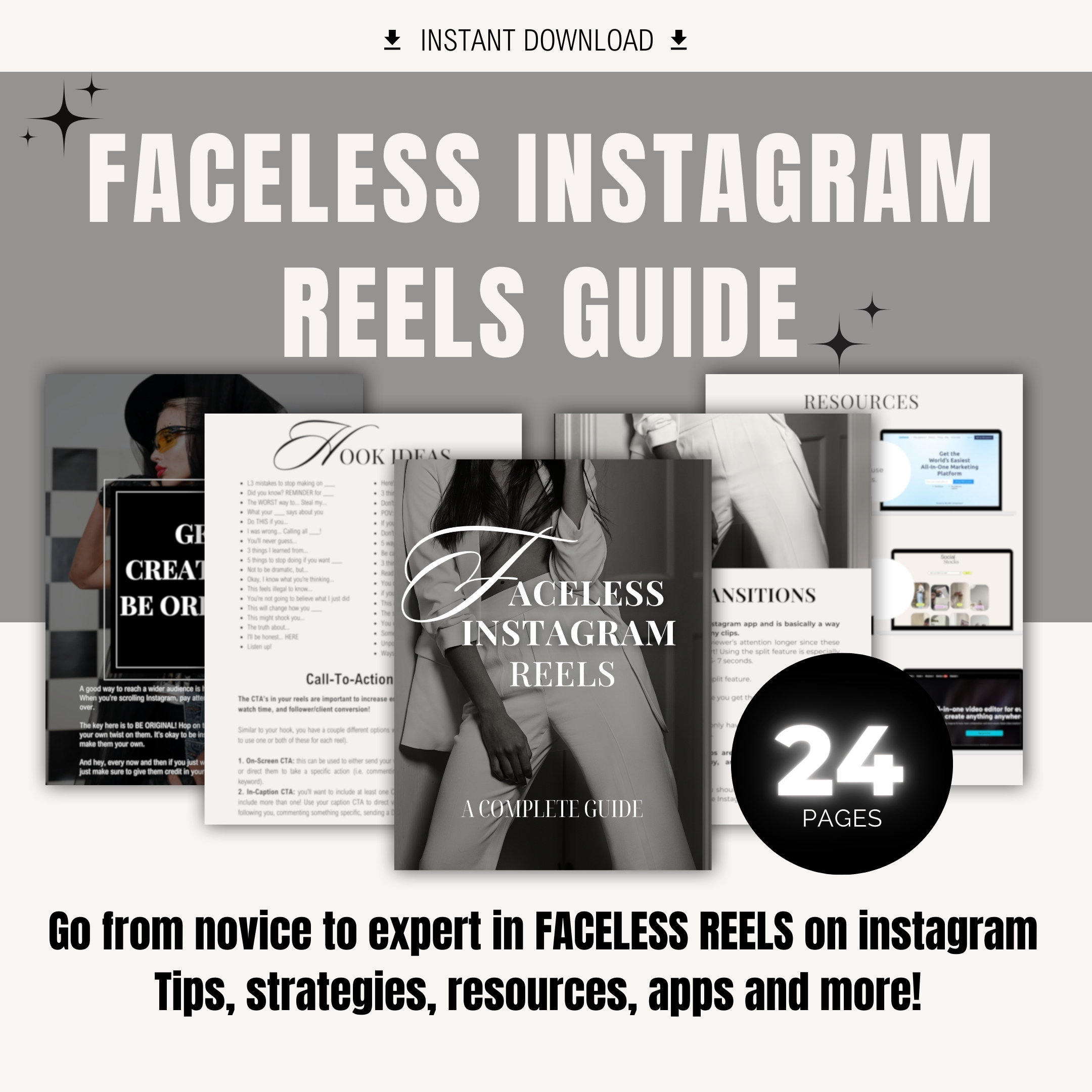 FACELESS INSTAGRAM REELS Guide Faceless Reels for Instagram Complete ...