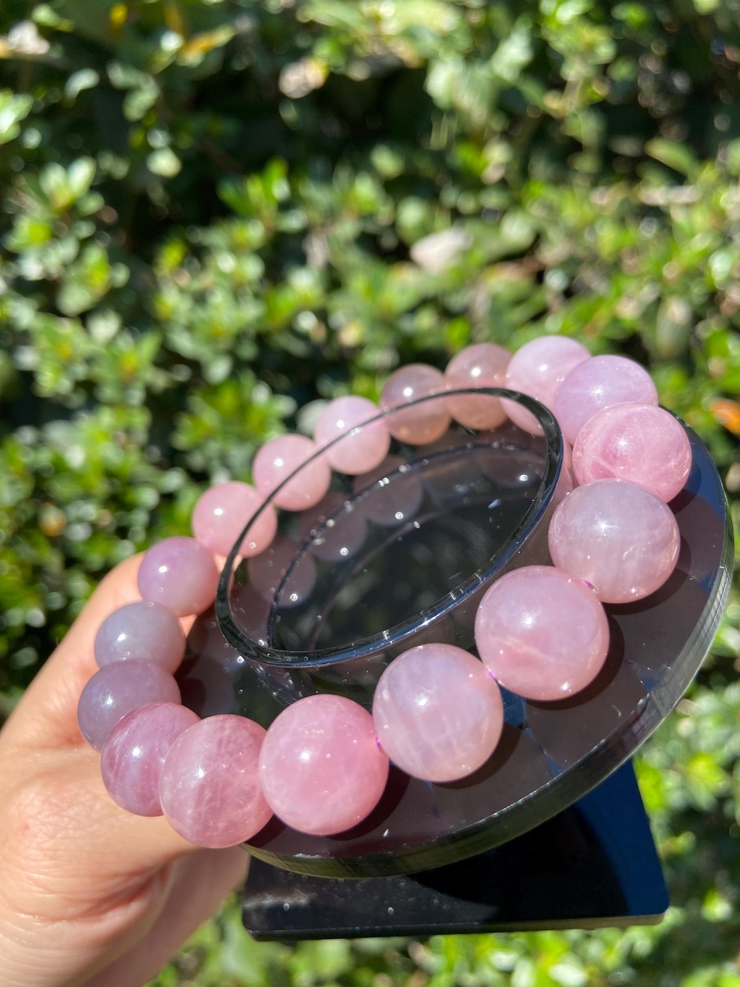 Purple Rose Quartz Bracelet / 12 MM - Etsy